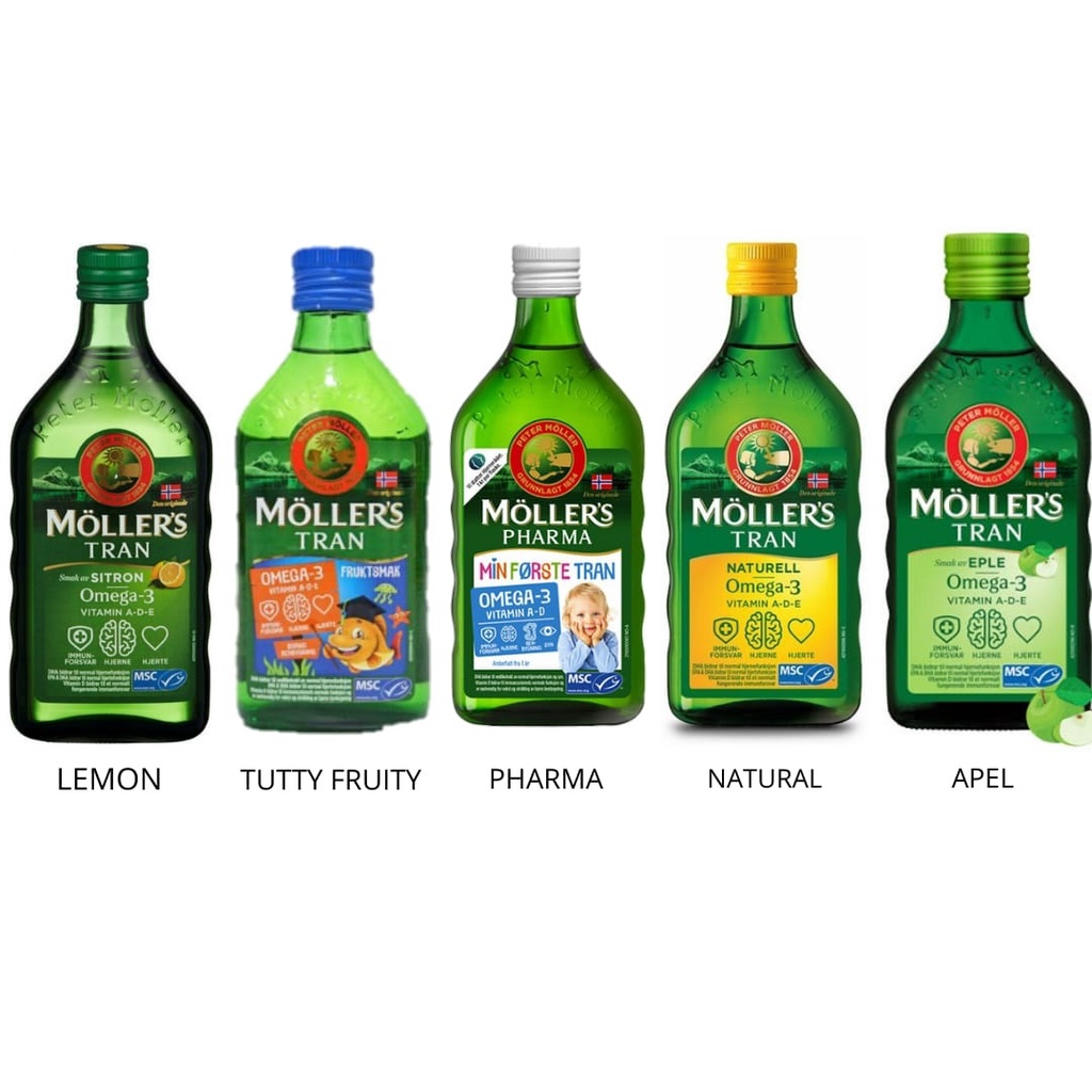 Jual Moller's Mollers Moller Tran Cod Liver Oil 250ml 250 ml - Tutty ...
