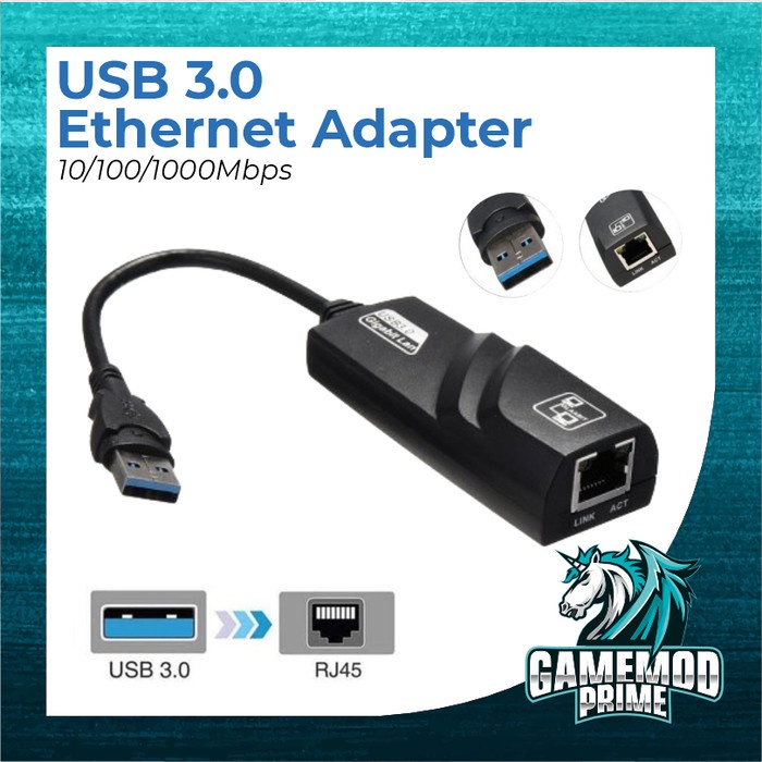 Jual USB to LAN / Usb 3.0 To Gigabit Ethernet Lan Adapter( usb 3.0 to ...