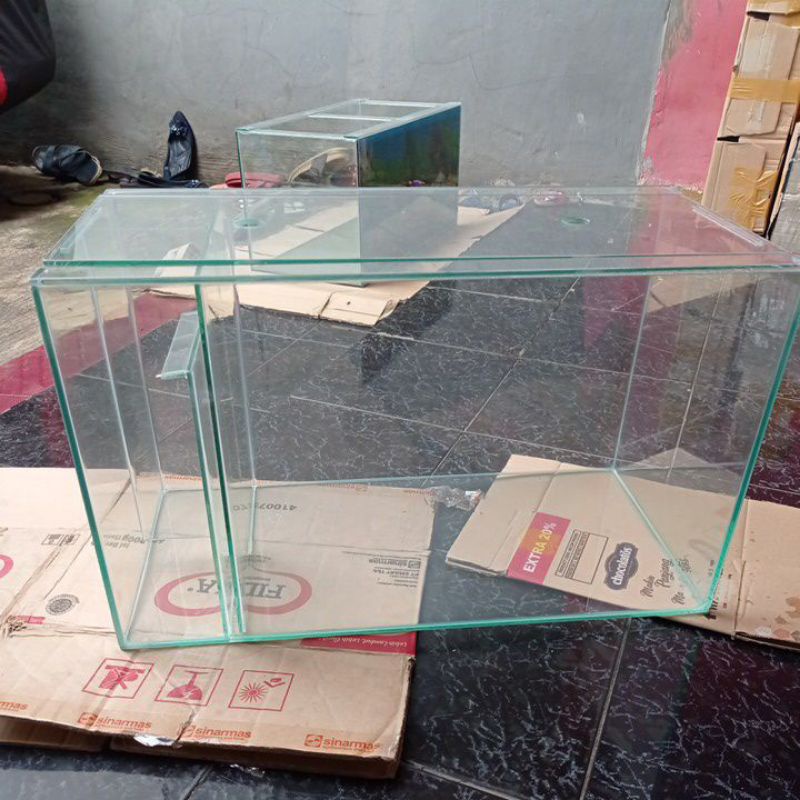 Jual aquarium 60x30x30 filter samping dan tutup lembaran | Shopee Indonesia