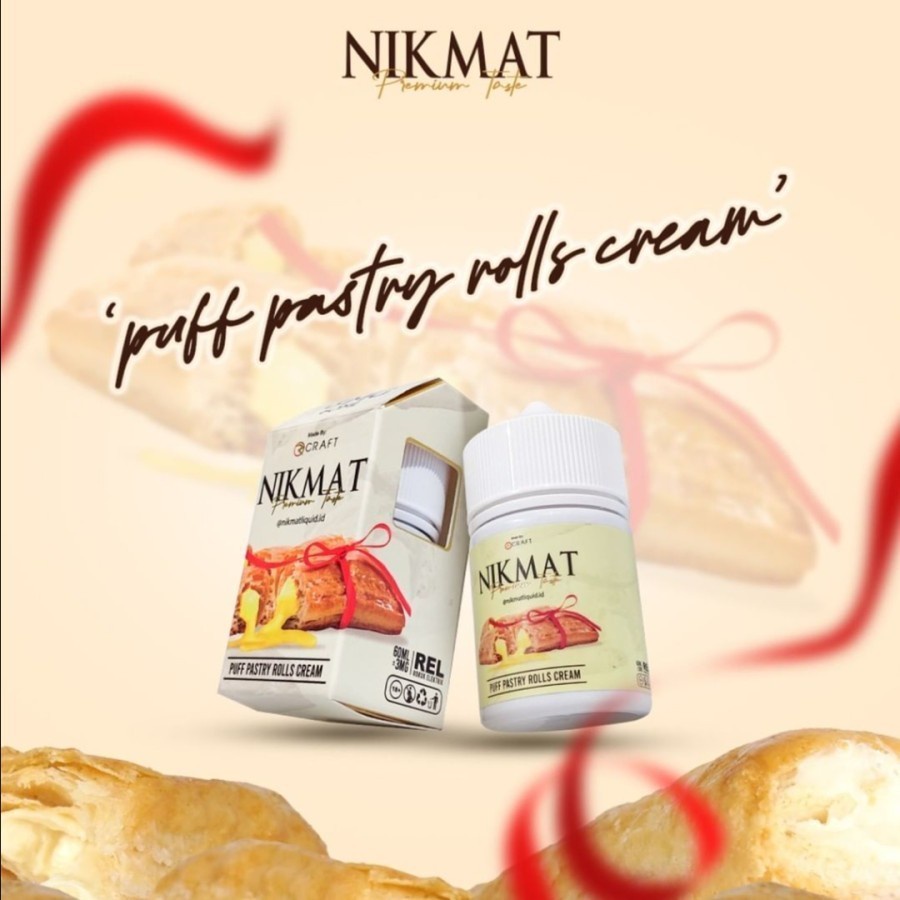 Jual Liquid Nikmat Puff Pastry Rolls Cream 60ML by Rcraft Nic 3 / 6 MG ...