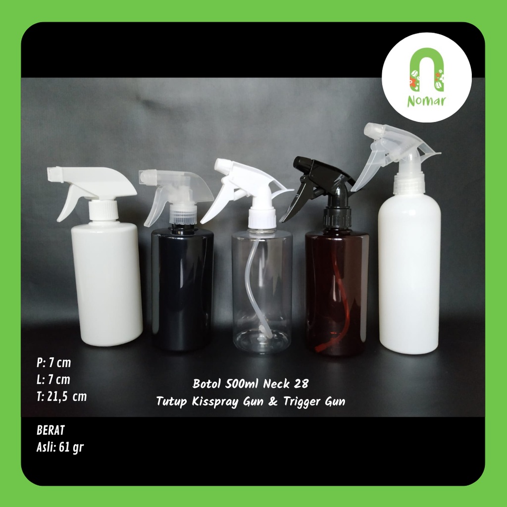 Jual BOTOL 500ML N28 TRIGGER GUN DAN KISSPRAY GUN TEBAL SERBAGUNA ...