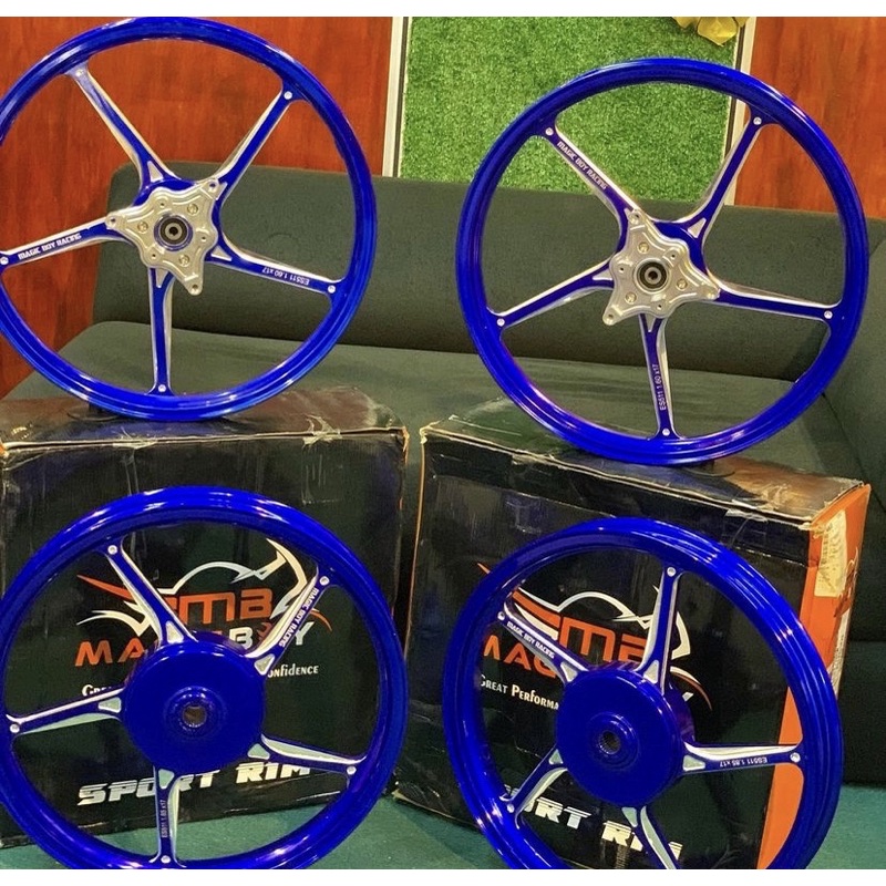 Jual velg enkei magic boy aerox 511 biru anodize ring 17 160/185- velg magicboy aerox | Shopee ...