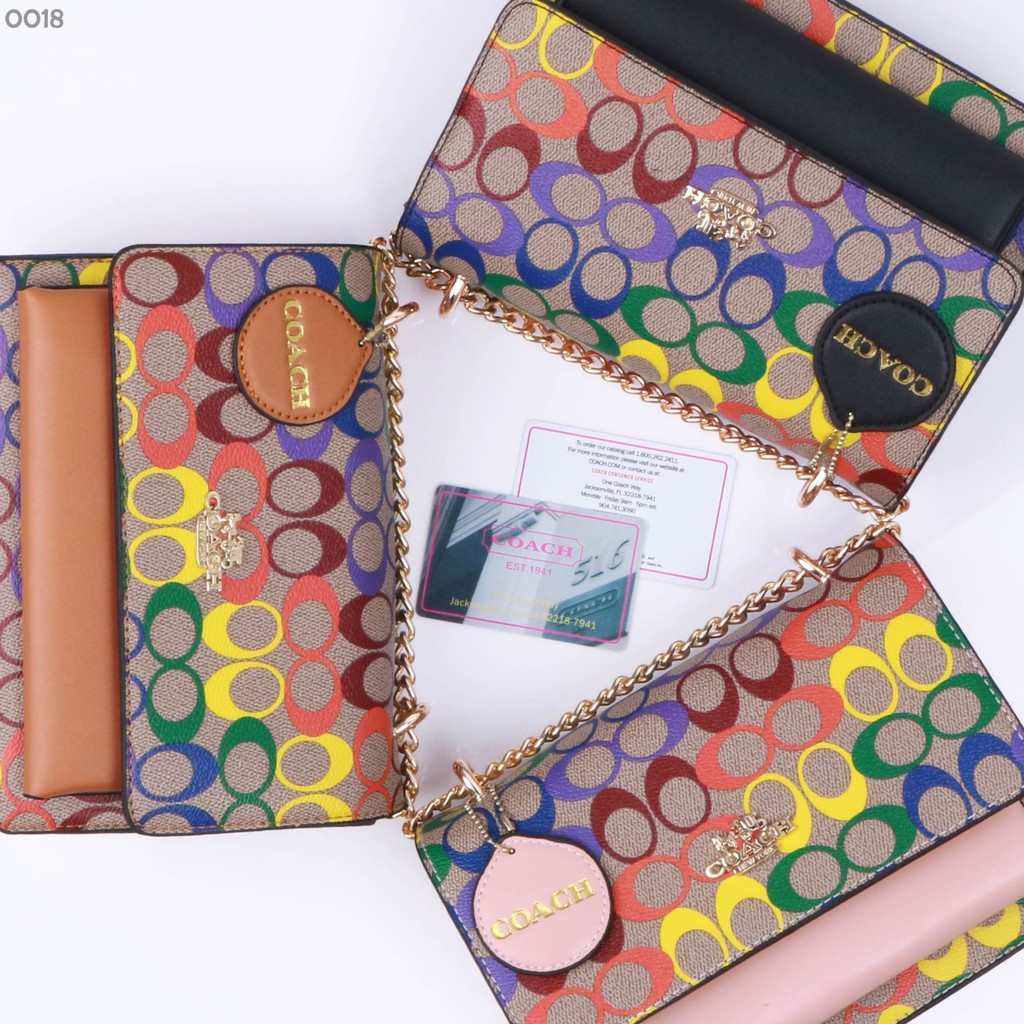 Jual Coach Rainbow In Signature Box Crossbodybag - MD0018 | Shopee ...