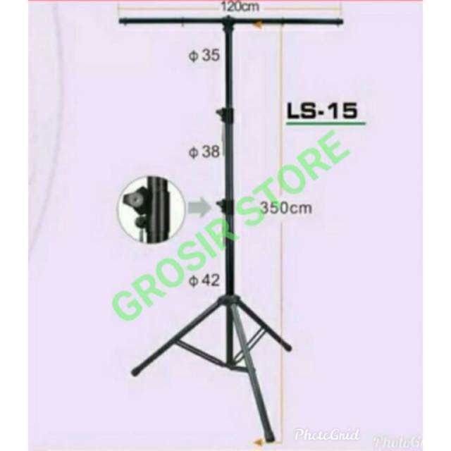 Jual Stand Lighting Parled LS-15 Bodi Besi | Shopee Indonesia