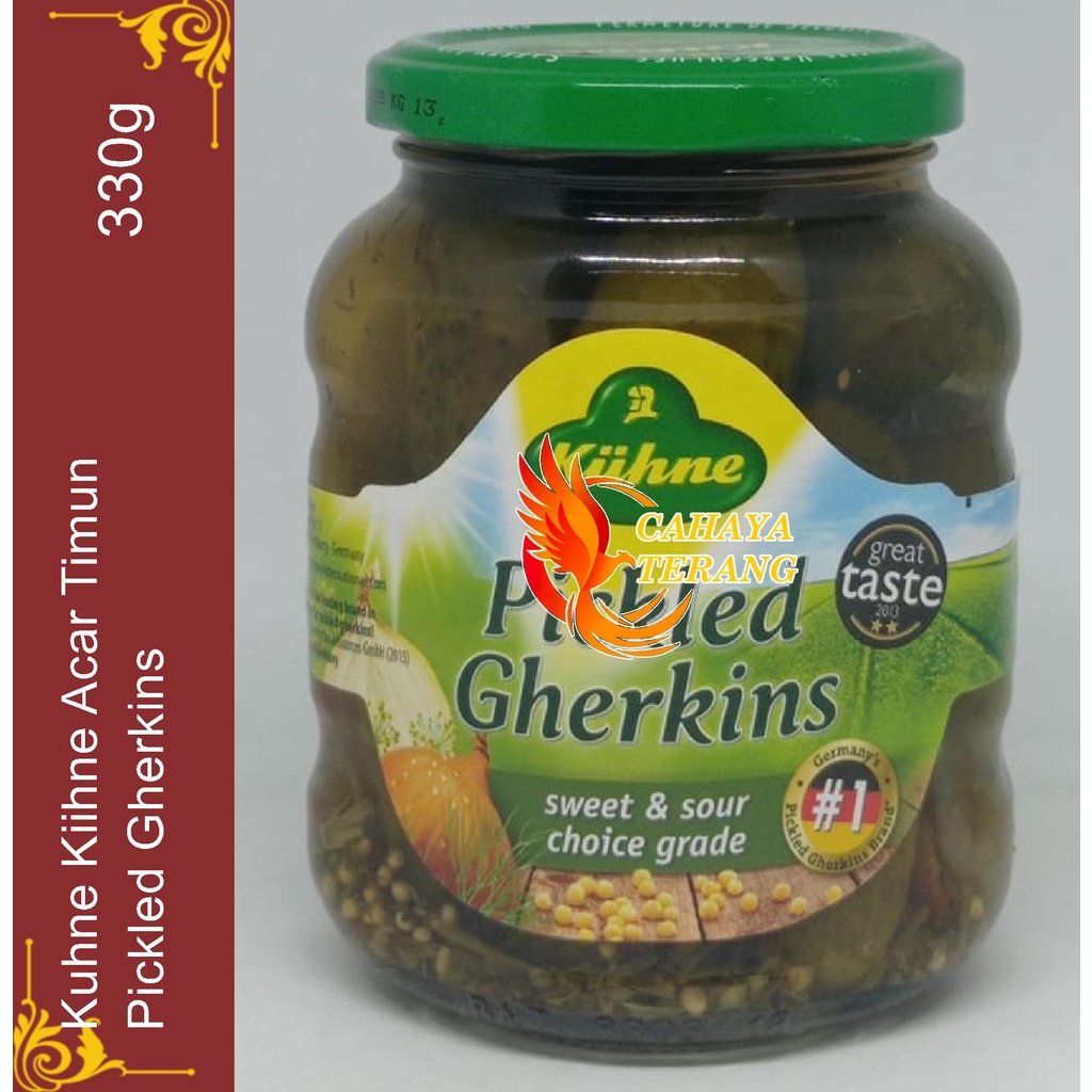 Jual Kuhne / Kiihne Pickled Gherkins 330g / Acar Timun Kuhne | Shopee ...
