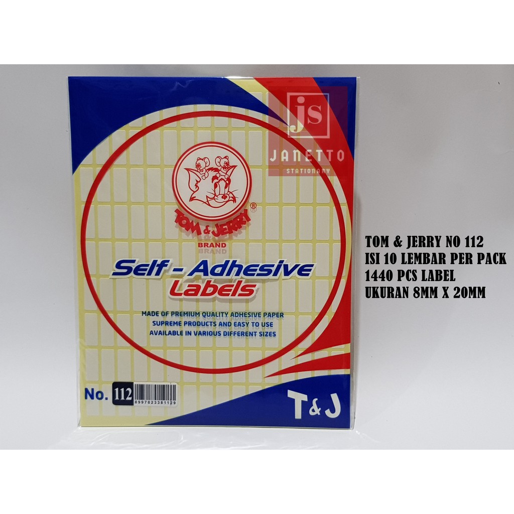 Jual Sticker Label Tom & Jerry No. 112 | Shopee Indonesia