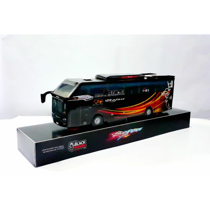 Jual Miniatur PaperCraft Bus BEJEU Scania Avante. The balck Bus ...