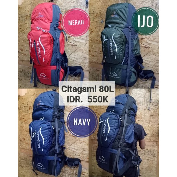 Jual carrier sevensummits citagami 80L carier carriel cariel 80liter tas gunung sevensumits ...