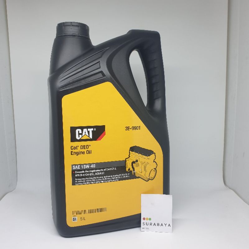 Jual Oli Mesin Caterpillar CAT DEO 15W40 3E-9901 5Liter Original ...