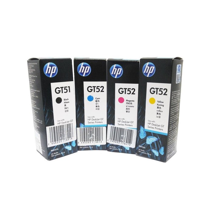 Jual Tinta HP GT51 & GT52 Botol Black & Colour Original Printer ...