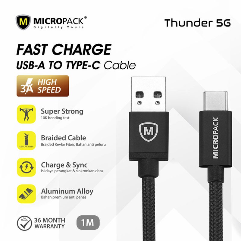 Jual Micropack Data Cable MC-310C Type-C 100CM | Shopee Indonesia