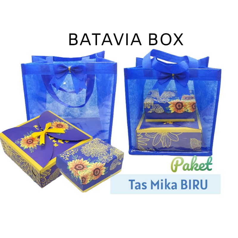 Jual Paket Goodie Bag Tas Mika BIRU Sunflower | Shopee Indonesia