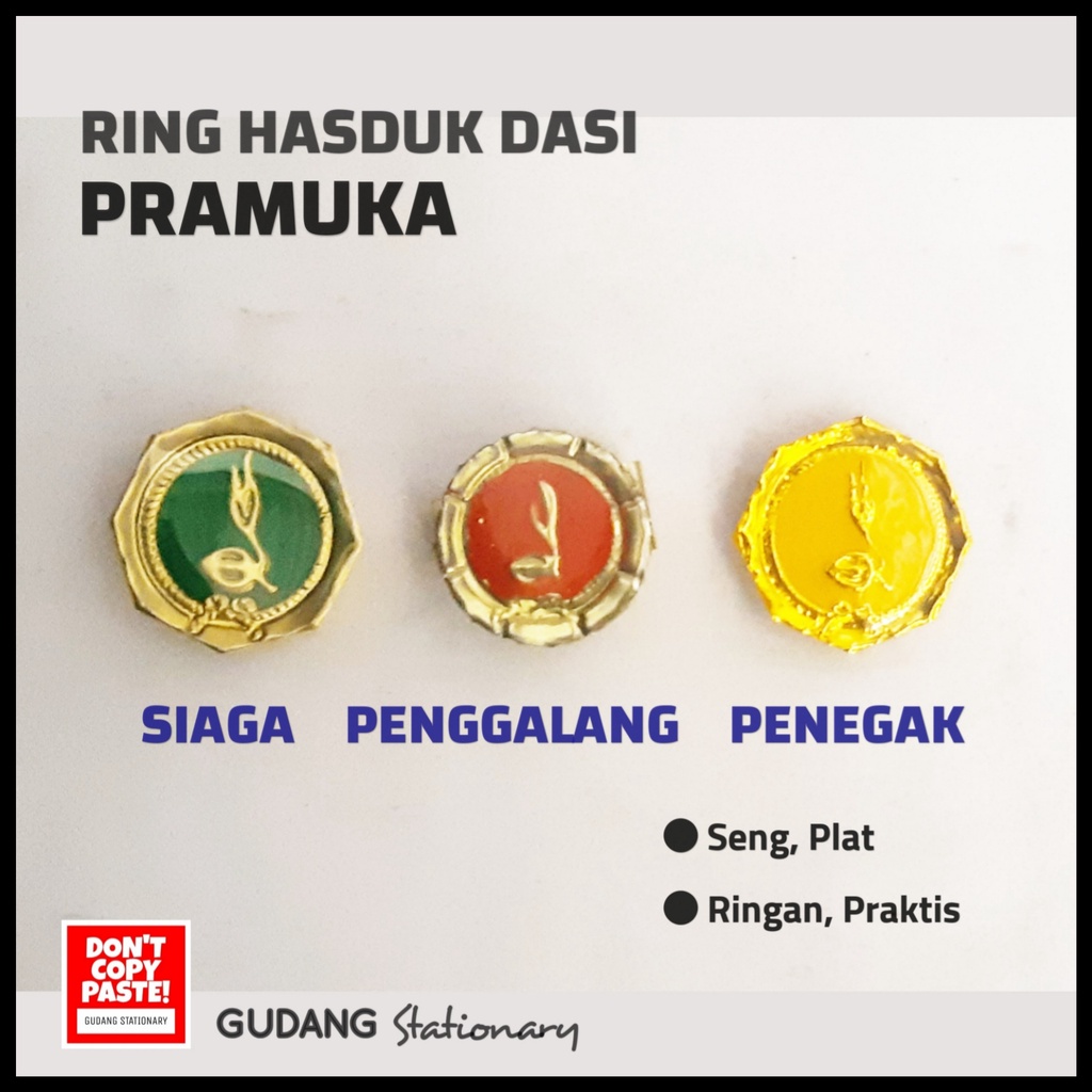 Jual Ring Hasduk Seng Pramuka [ 1 pcs ] | Shopee Indonesia