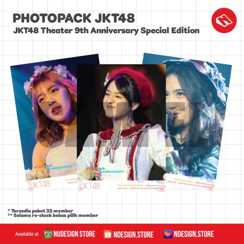 Jual NDESIGN - JKT48 Theater 9th Anniversary Special Edition Photopack | Shopee Indonesia