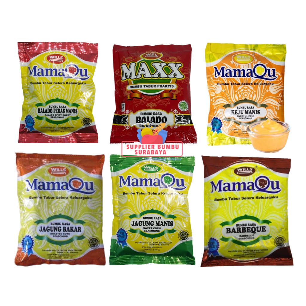 Jual MamaQu Bumbu Tabur Snack Balado Jagung Bakar BBQ Keju Manis 100g ...