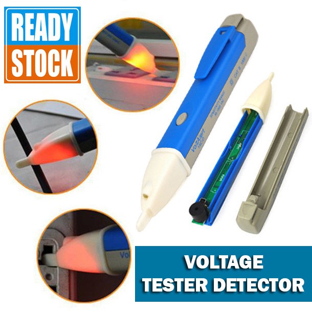 Jual Pen Non-contact AC Voltage Alert Detector 90V-1000V Test Pen ...