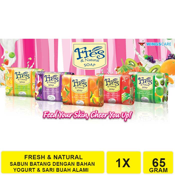 Jual FRES & NATURAL SABUN BATANG AROMA BUAH - 65 GRAM | Shopee Indonesia