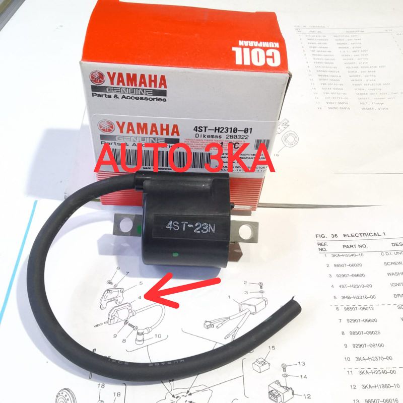 Jual COIL KOIL RXKING RX KING RXS RXZ F1ZR SIGMA ALFA ORI ORIGINAL 4ST ...