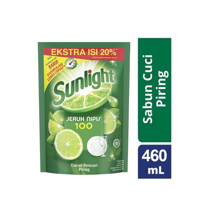 Jual Sunlight Jeruk Nipis 460ml / Pencuci Piring Sunlight 460ml ...