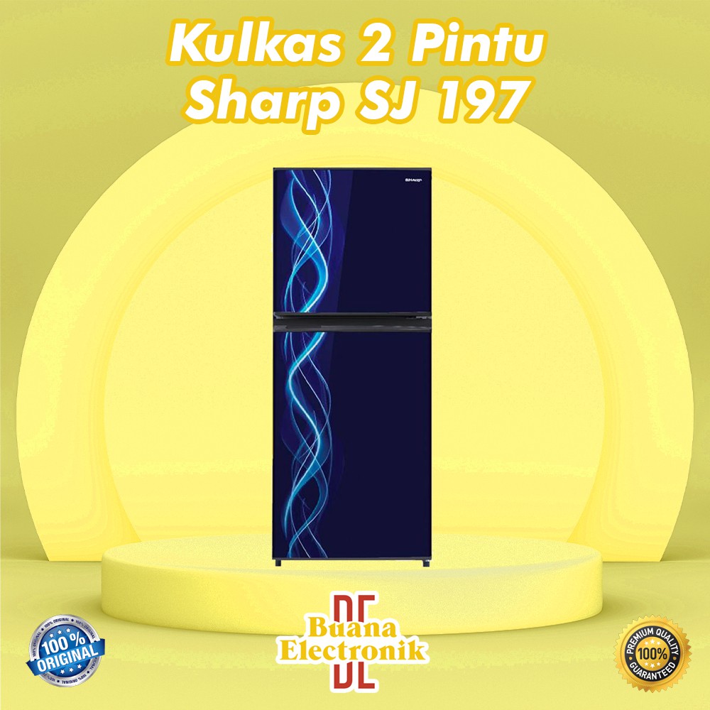 Jual Kulkas 2 Pintu Sharp Sj 197 ND VP/VB Kirey 3 Tanpa Bunga Es New ...