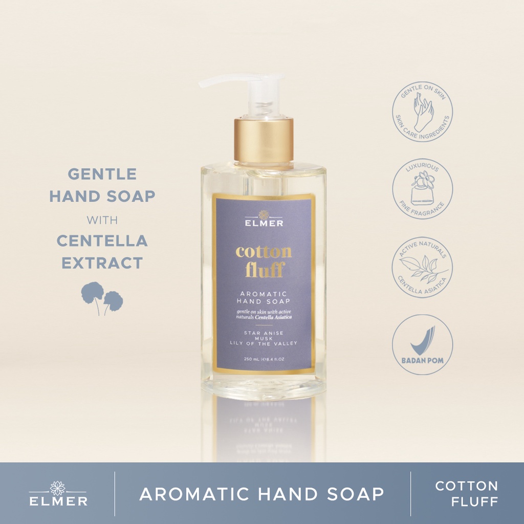 Jual ELMER Cotton Fluff Hand Soap 250ml Gel Aromatic Antibacterial ...