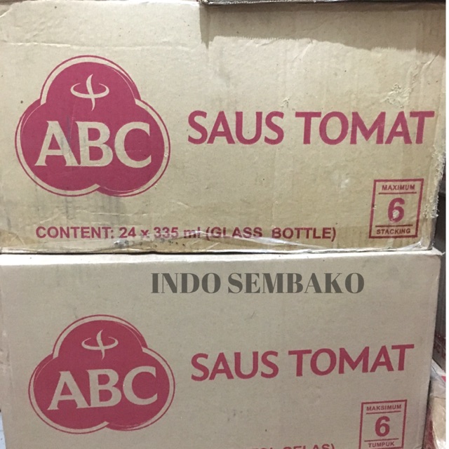 Jual ABC Saus Tomat 24 x 335ml Dus / ABC saos Tomat botol beling / ABC ...