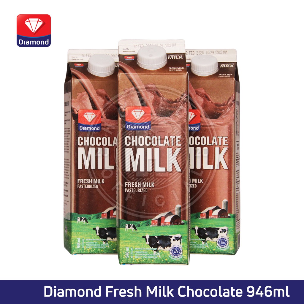Jual GRA DIAMOND CHOCOLATE FRESH MILK 946ML / SUSU SEGAR RASA COKELAT ...