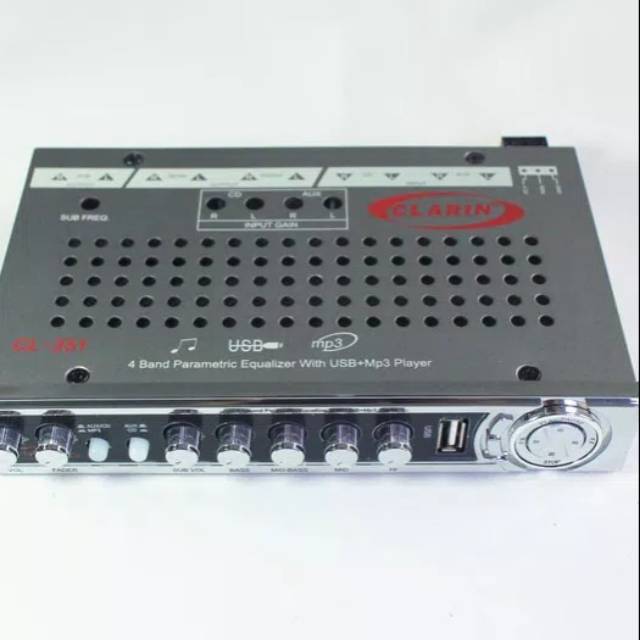 Jual PRE AMP /PARAMETRIK CLARIN CL 351 EQUALIZER USB MP3 | Shopee Indonesia