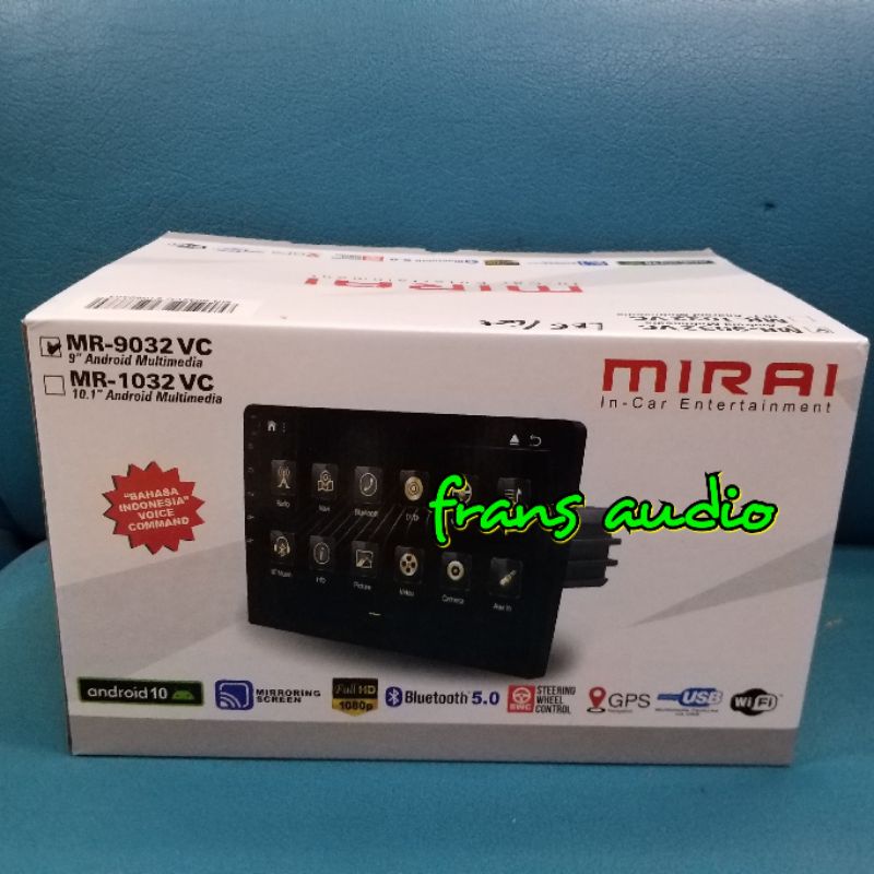 Jual Mirai MR 9032VC MR9032VC head unit tape mobil Android 9032 VC 9 inch | Shopee Indonesia