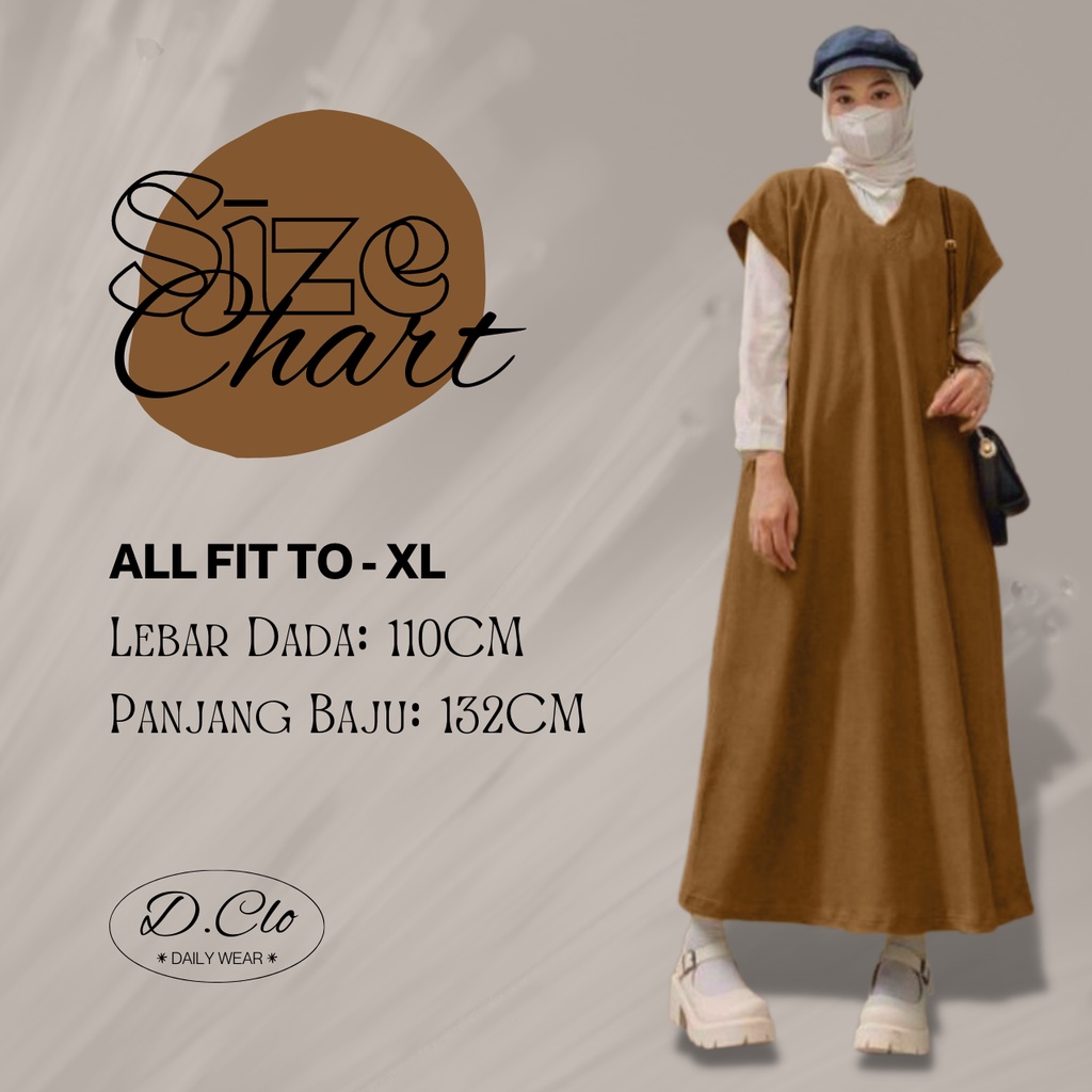 Jual Alfi Long Vest dress Wanita Remaja Bahan Rajut Premium Tebal One ...