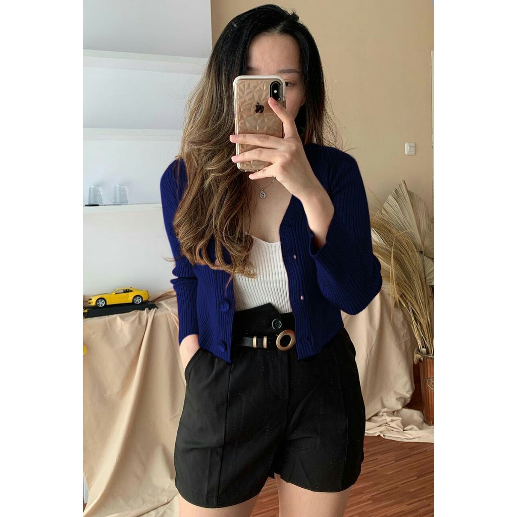 Jual Cardigan Rajut Vvoniaa - Kardigan Wanita - Baju Outwear Cewek ...