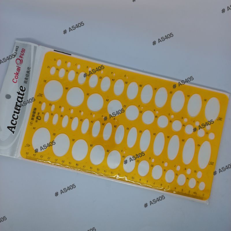 Jual Penggaris / Ruler Template Lingkaran Lonjong Cokai | Shopee Indonesia