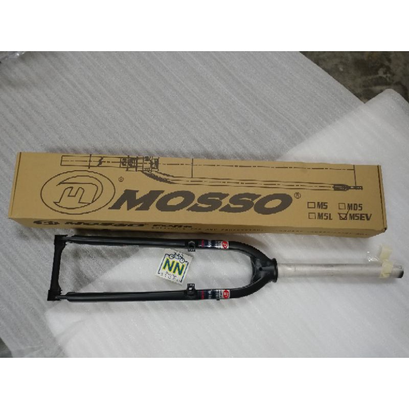 Jual Fork Rigid MOSSO M5EV Hitam Merah Disk brake nn store | Shopee ...