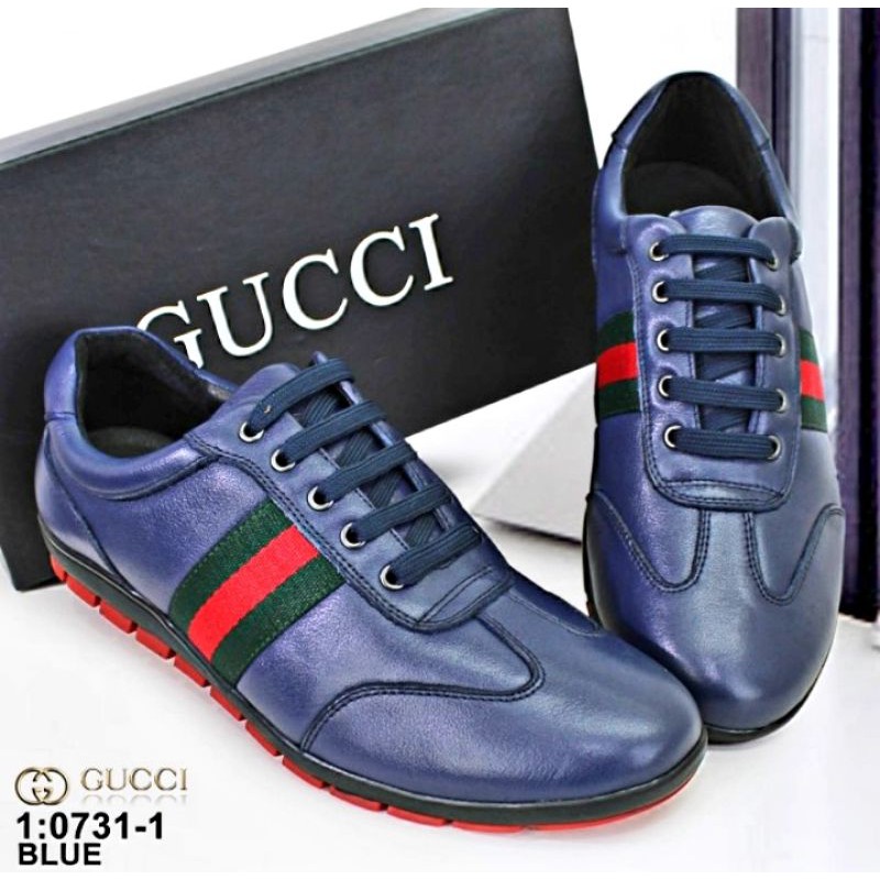 Jual Sepatu Gucci Pria Premium Ori Leather | Shopee Indonesia