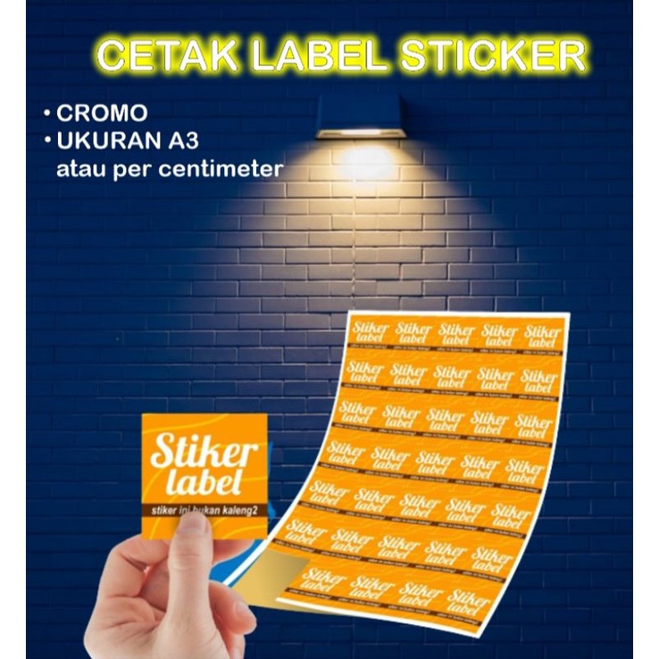 Jual Cetak sticker label cromo A4 | Shopee Indonesia