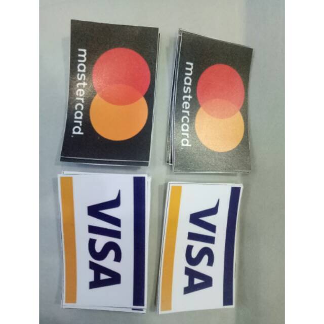 Jual Stiker Visa MasterCard | Shopee Indonesia