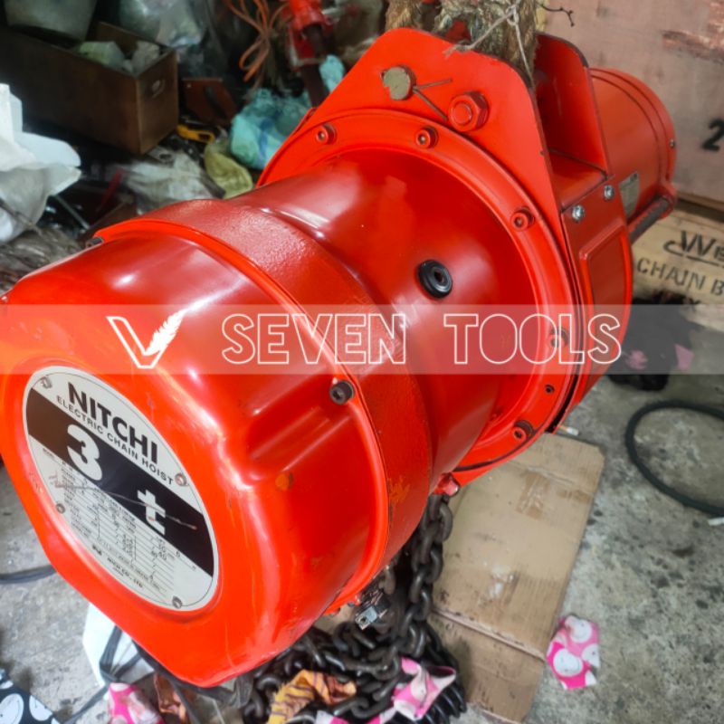 Jual Electric Chain hoist 3 ton X 6 meter NITCHI Original Japan katrol ...
