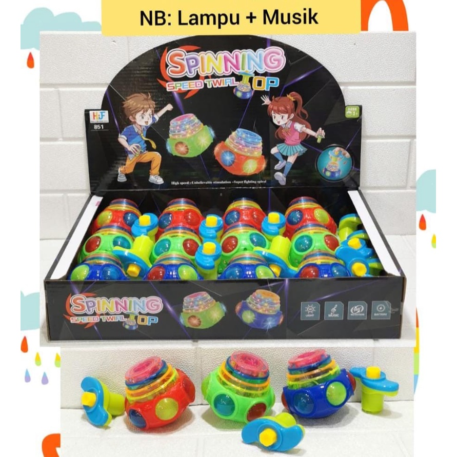 Jual Mainan Anak Gasing Karakter Kartun Lampu dan Musik | Shopee Indonesia