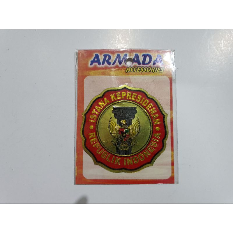 Jual Stiker Kilap kaca Istana Kepresidenan Merah ( 1 PCS ) | Stiker ...