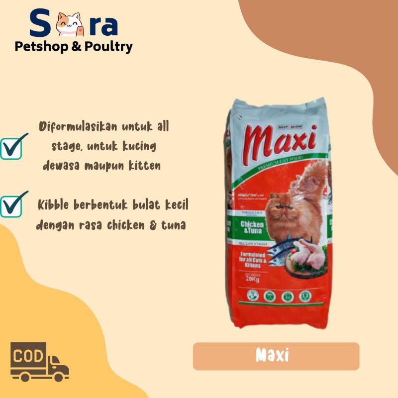 Jual MAXI CAT FOOD / MAXI REPACK / MAXI TUNA MAKANAN KUCING PREMIUM ...