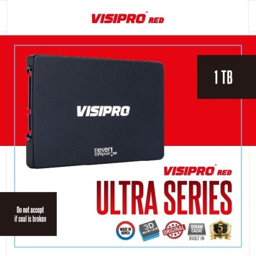 Jual VISIPRO RED SSD ULTRA SERIES 1TB SATA III 2.5 INCH ORI | Shopee ...