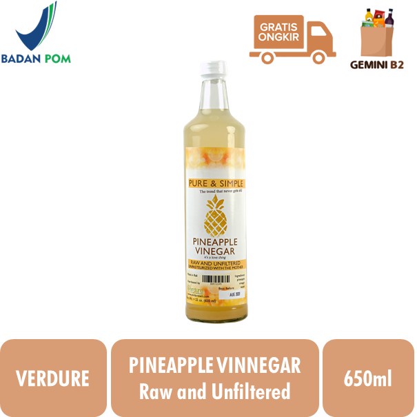 Jual Verdure Pineapple Vinegar 650ml (Cuka Nanas) | Shopee Indonesia