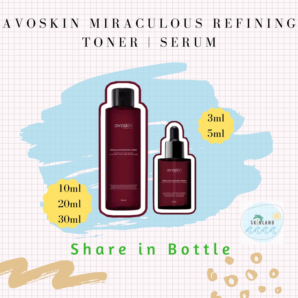 Jual AVOSKIN MIRACULOUS REFINING TONER (EXFOLIATING TONER) | MIRACULOUS ...