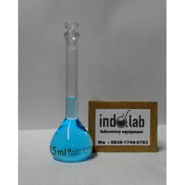 Jual Volumetric flask | labu ukur 25 ml PYREX | Shopee Indonesia