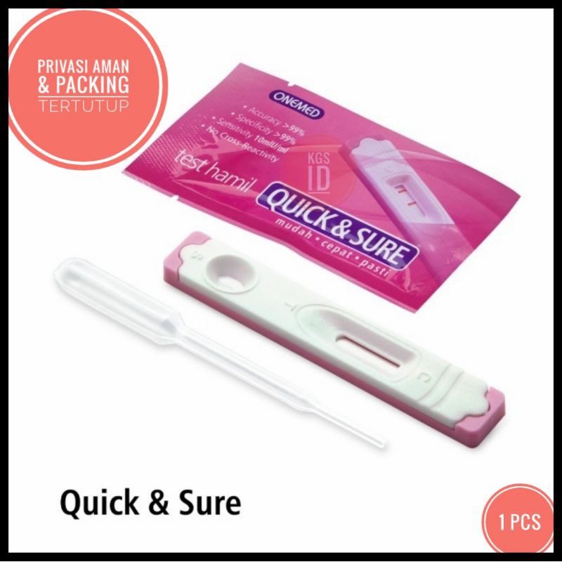 Jual Testpack Quick & Sure onemed -Tes Hamil Quick & Sure onemed ...
