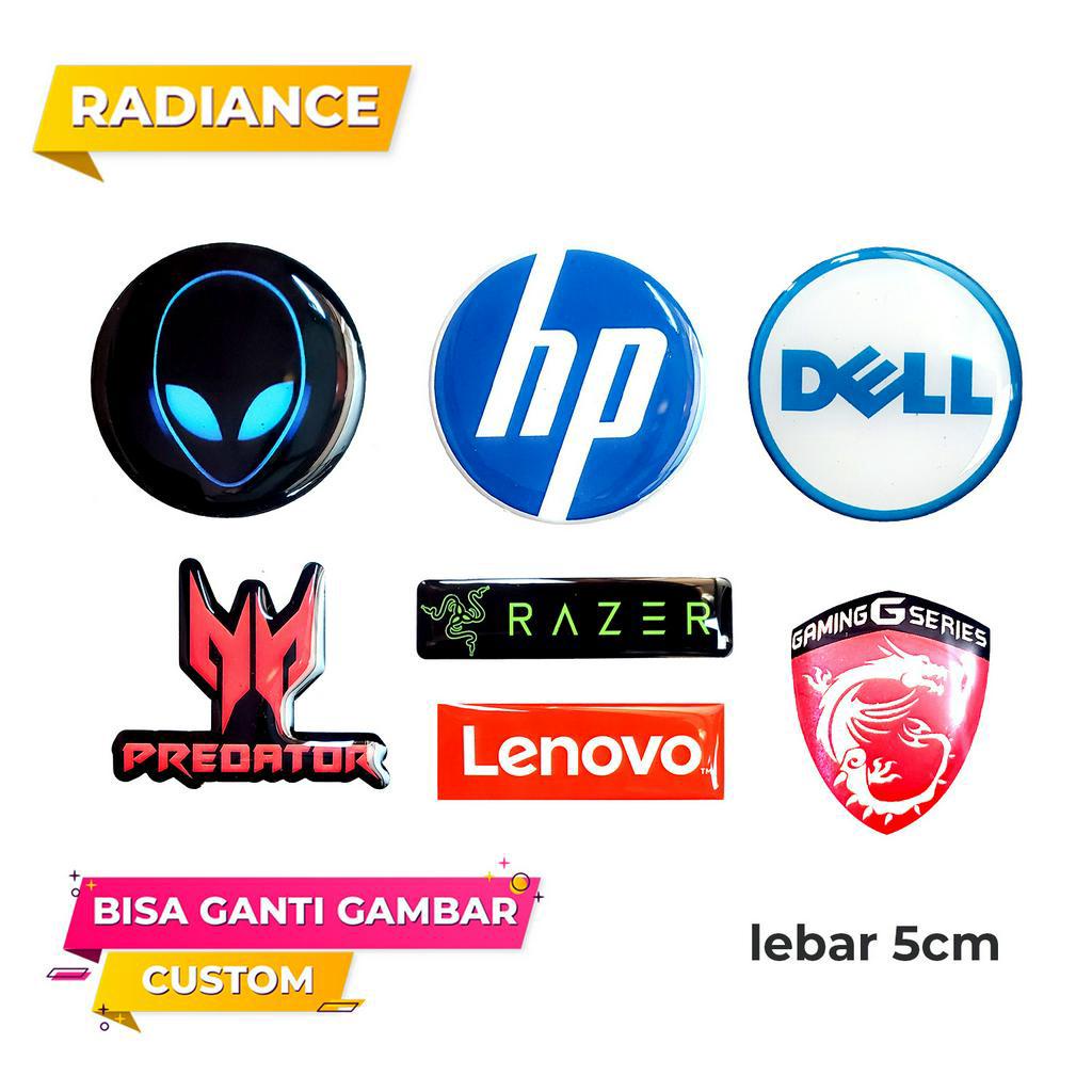 Jual Sticker cutting timbul dell lenovo alienware hp msi ROG 3D emblem ...