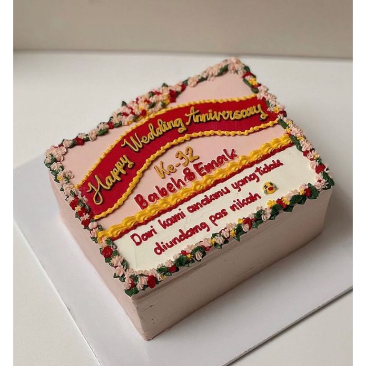 Jual Cake Papan Bunga/Cake Papan Bunga/Birthday Cake/Aldora Bakery ...