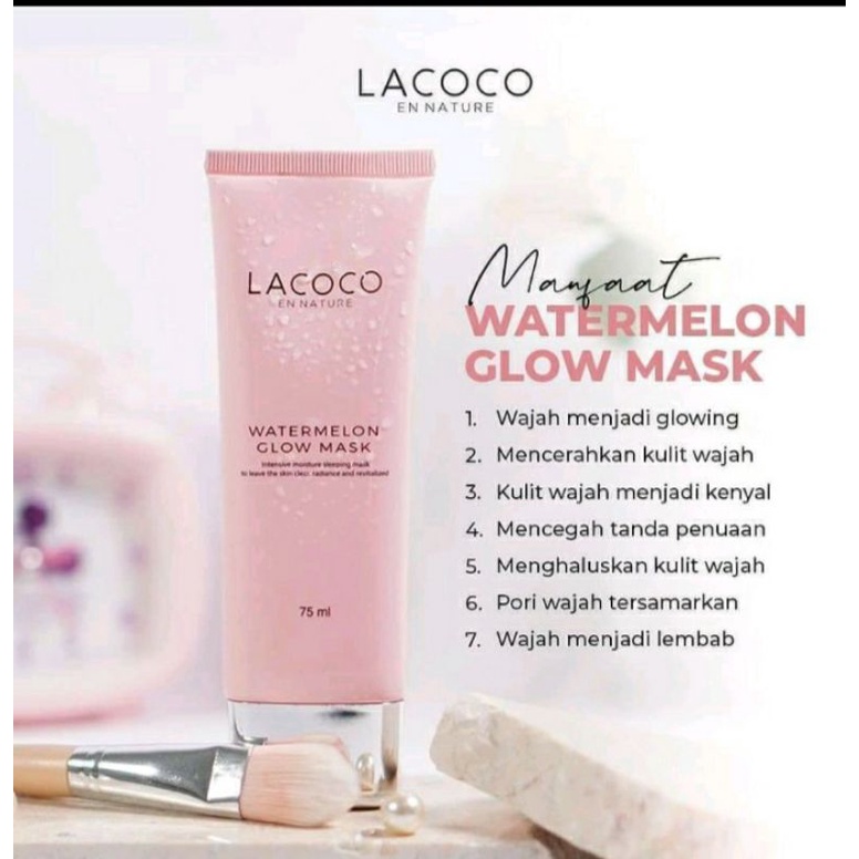 Jual watermelon glow mask lacoco nasa original | Shopee Indonesia