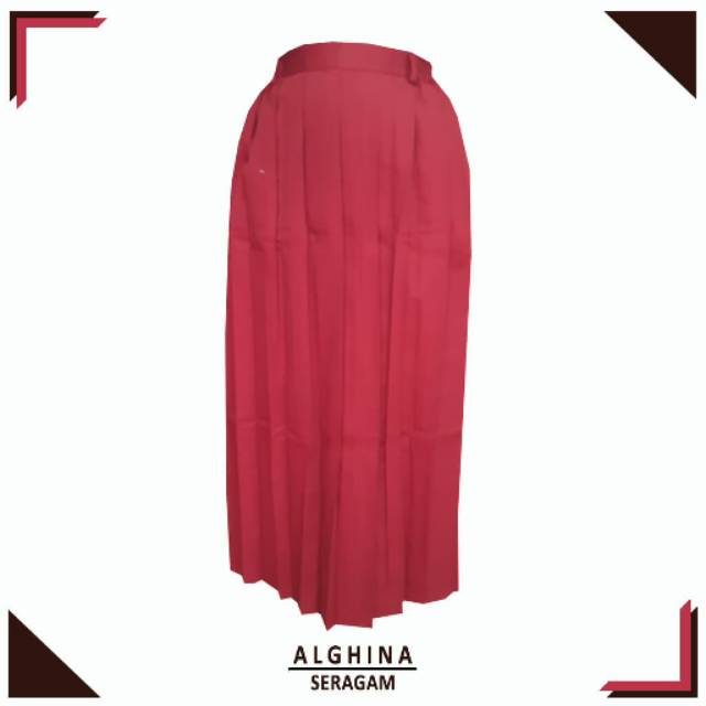 Jual Rok Anak SD/MI Jumbo Warna Merah Alghina Seragam Sekolah | Shopee ...