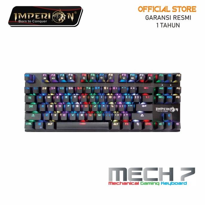 Jual Keyboard Gaming Imperion Mech 7 Kg-M07R Mechanical, Rgb | Shopee ...
